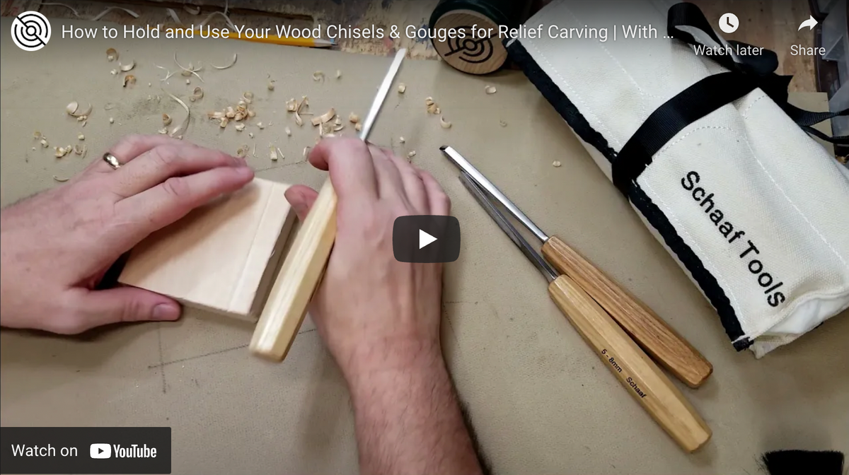 Video: How to Hold & Use Your Wood Chisels & Gouges for Relief Carving – Schaaf Tools