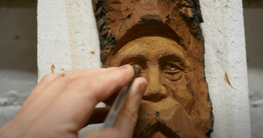 Lesson 3 - How to Carve A Wood Spirit | How to Carve Eyes | Face Carvi ...