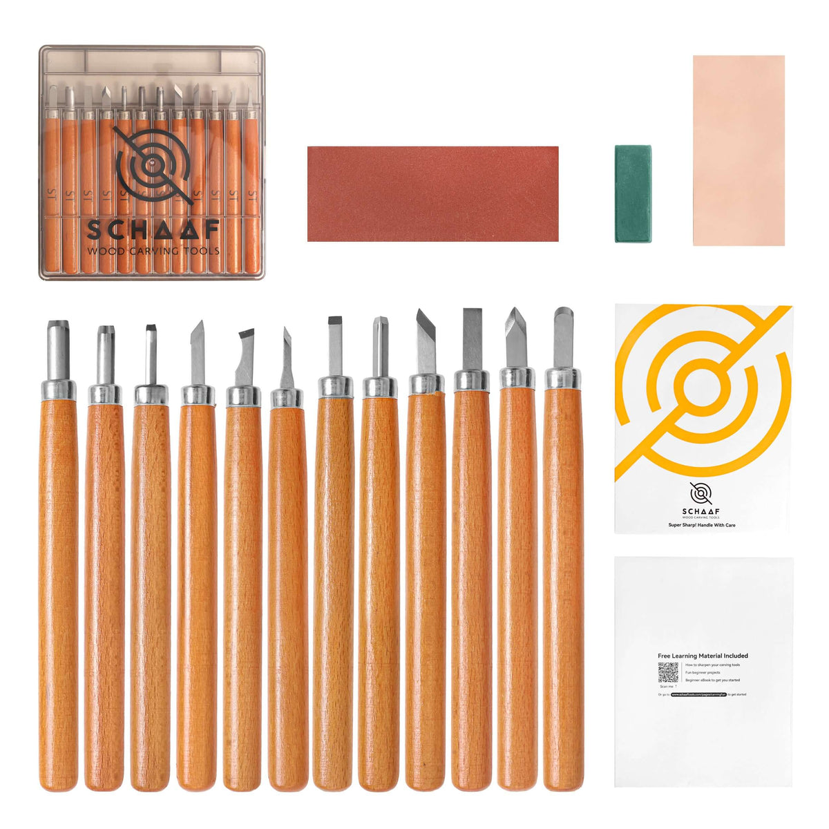 12-Piece Mini Wood Carving Kit | Pen Chisels for Detail Work – Schaaf Tools