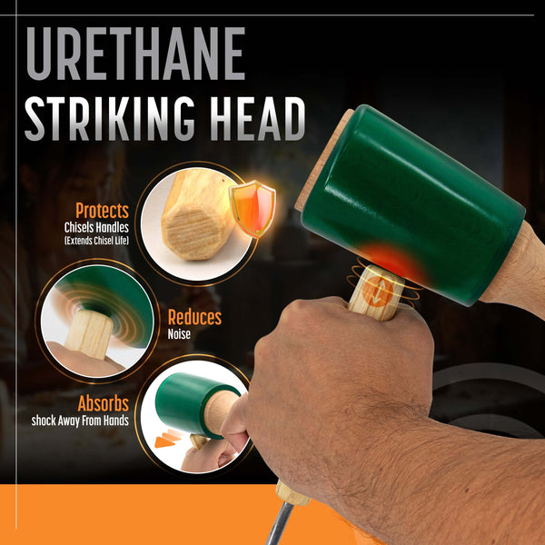 15oz Precision Wood Carving Mallet | Schaaf Tools