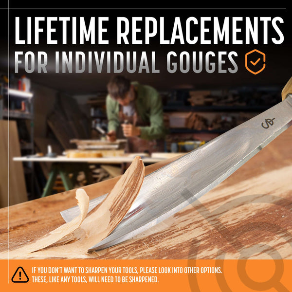 Full Size Wood Carving Tools Set of 12 - Schaaf Tools