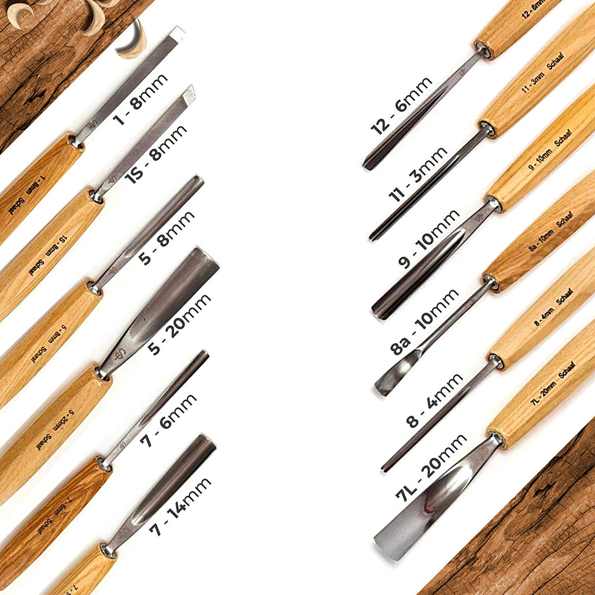 Schaaf Tools Ultimate Wood Carving Tools Set, for Beginners and Pros